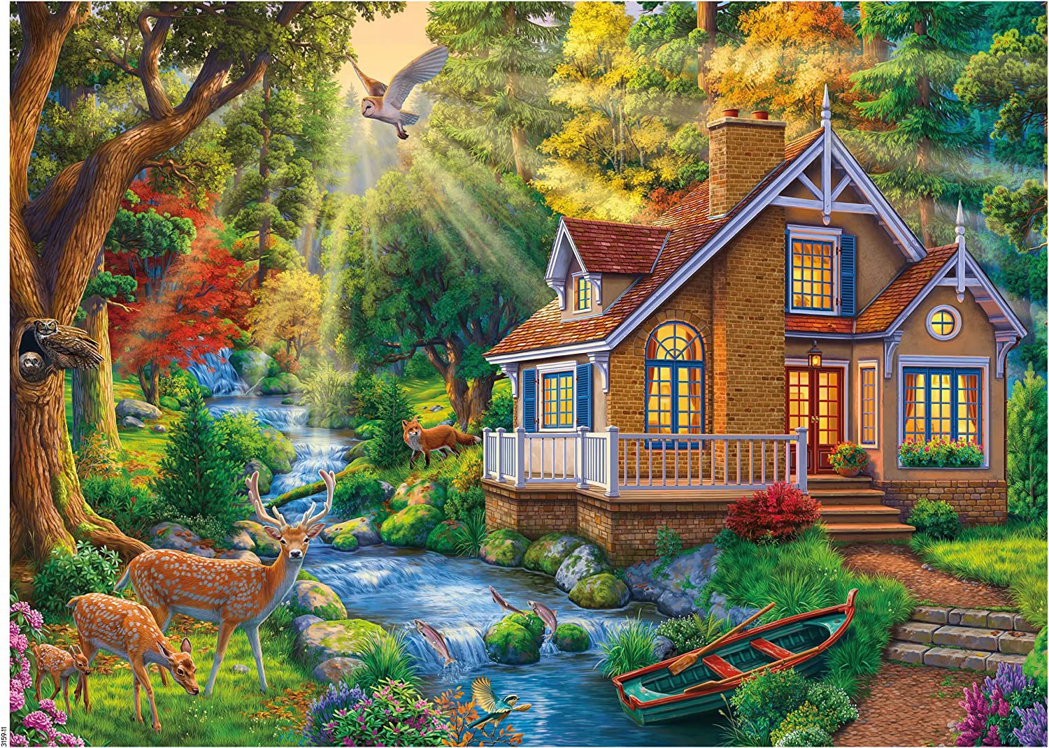 Solve Cabin in the Woods jigsaw puzzle online with 368 pieces