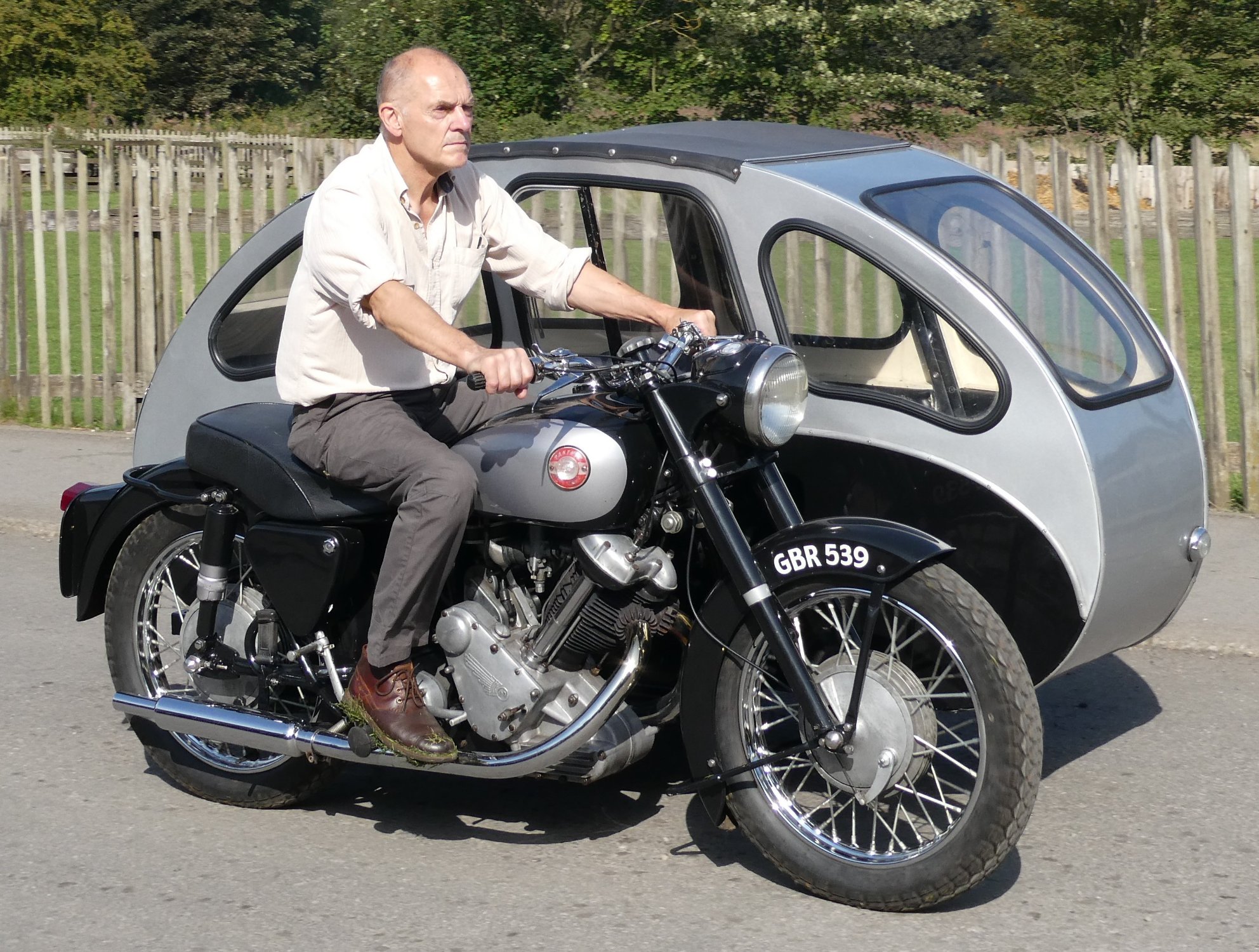 Solve 1956 Panther Model-100 Motorcycle Combination jigsaw puzzle ...