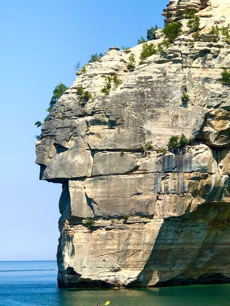 Solve Indian Head Rock Pictured Rock Shoreline Lake Superior MI jigsaw ...