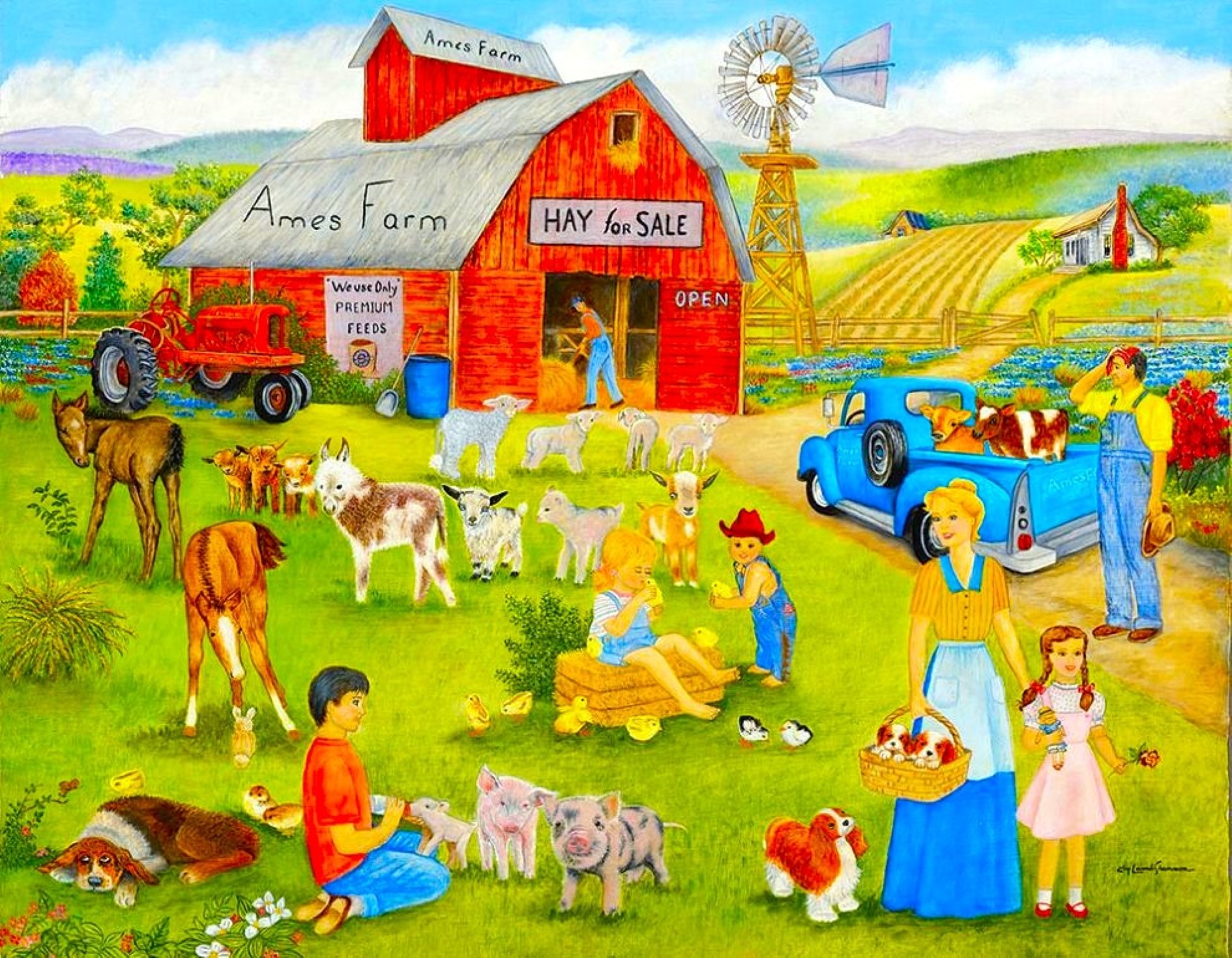 Solve Ames Farm jigsaw puzzle online with 352 pieces