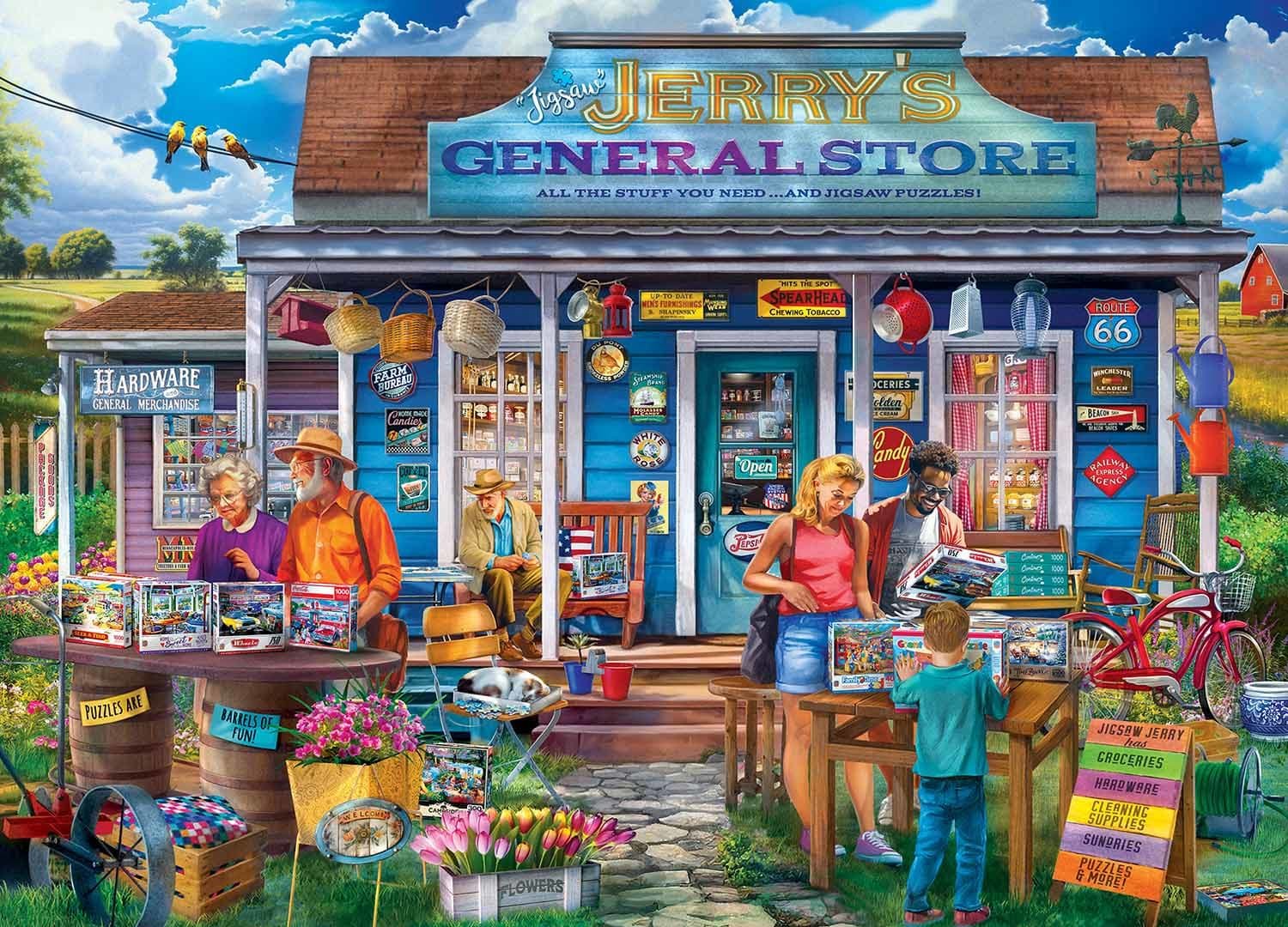 Solve Jerry's General Store jigsaw puzzle online with 88 pieces