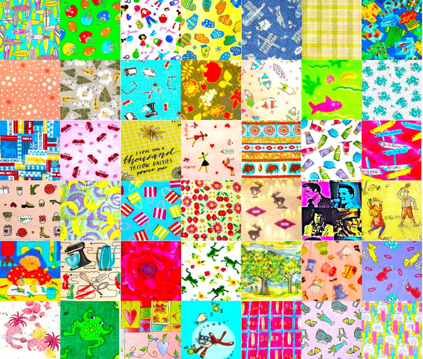 Jigsaw Puzzle | 143 pieces | PATCHWORK 2000s FABRICS | Jigidi