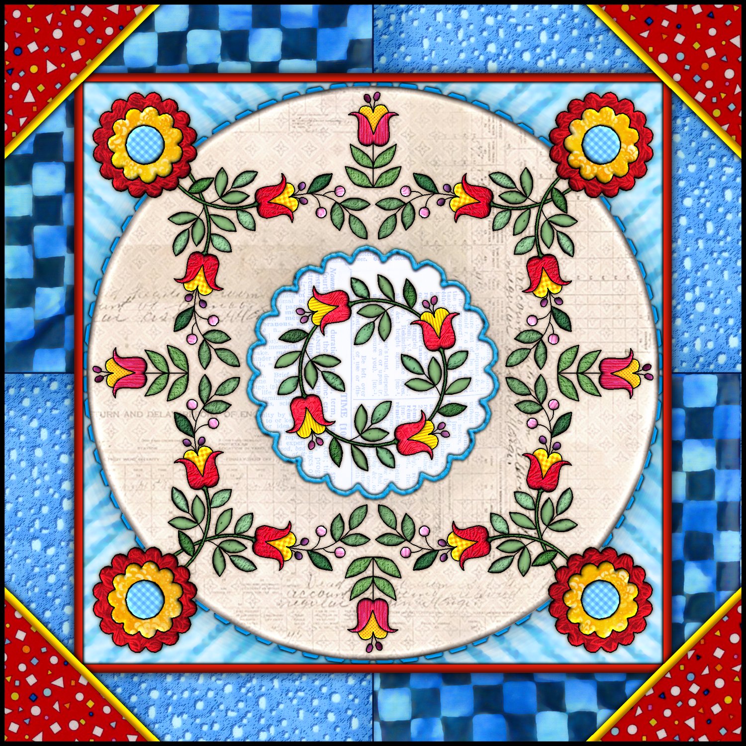 Solve Artsy Fartsy Folksy jigsaw puzzle online with 600 pieces