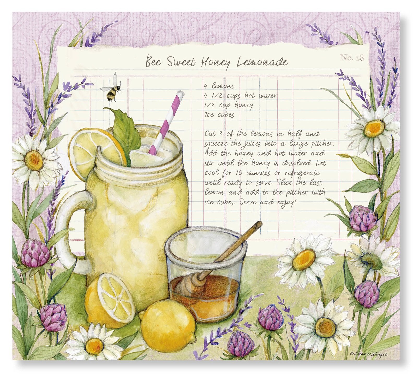 Solve Bee Sweet Honey Lemonade jigsaw puzzle online with 255 pieces