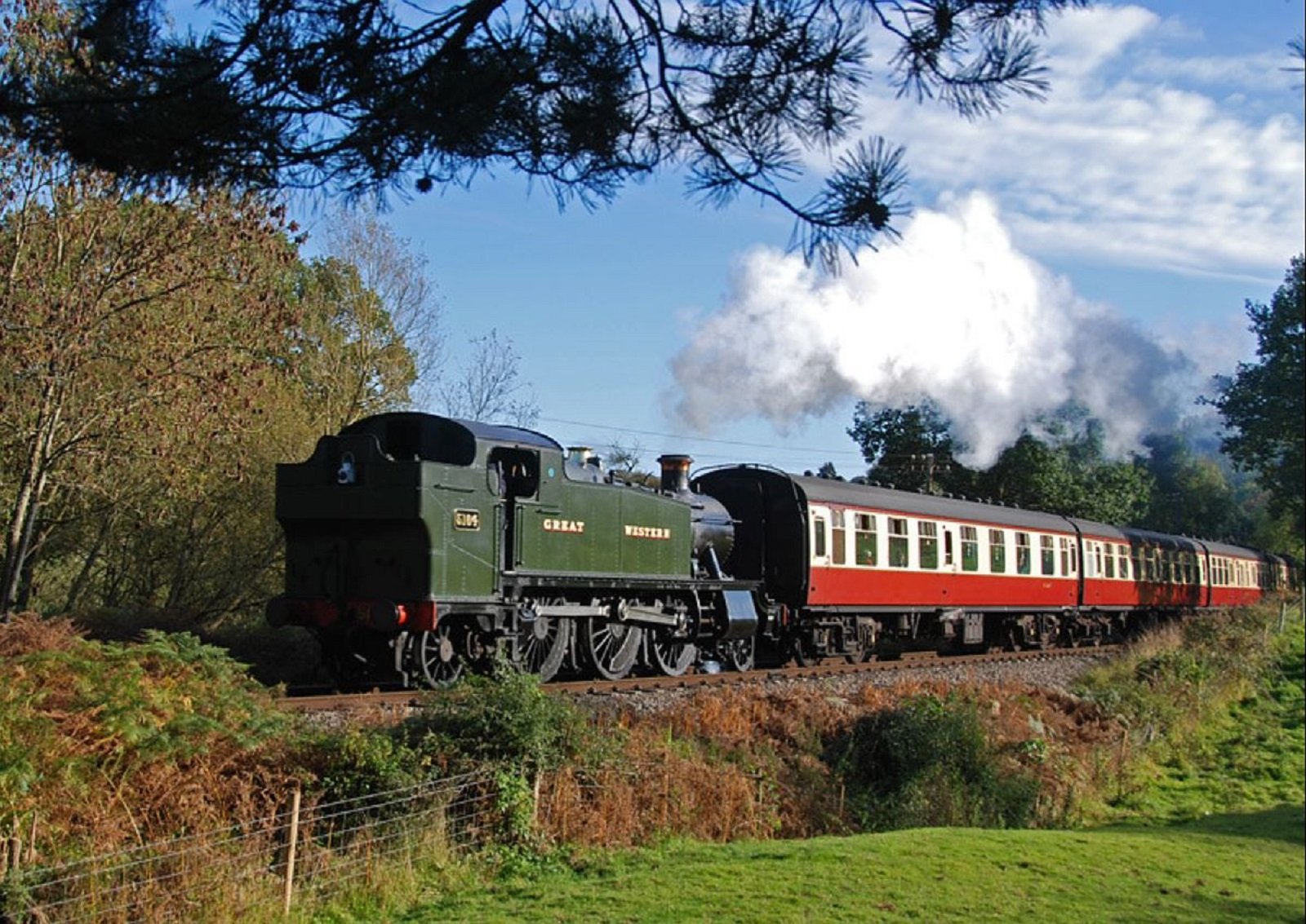 Solve GWR 5101 Class 'Large Prairie' 2-6-2T 5164 at Arley. jigsaw ...