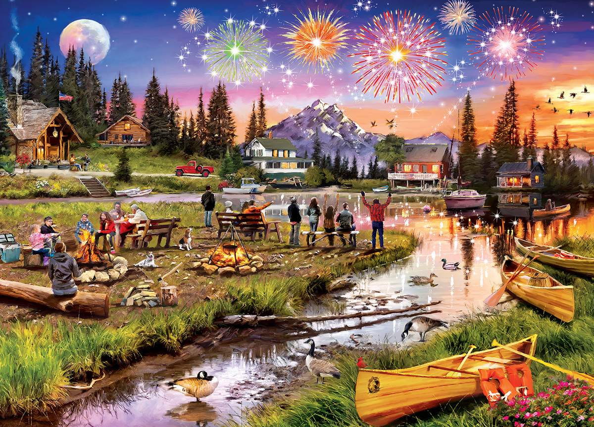 Solve Roasting Marshmallows #2 jigsaw puzzle online with 88 pieces