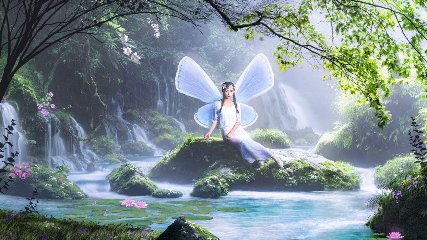 Solve Magical Lake jigsaw puzzle online with 84 pieces