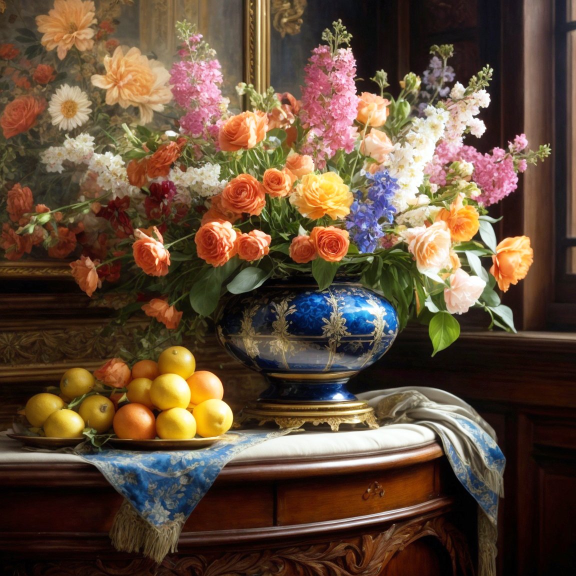 Solve A magnificent flower arrangement and still life in the Dutch ...