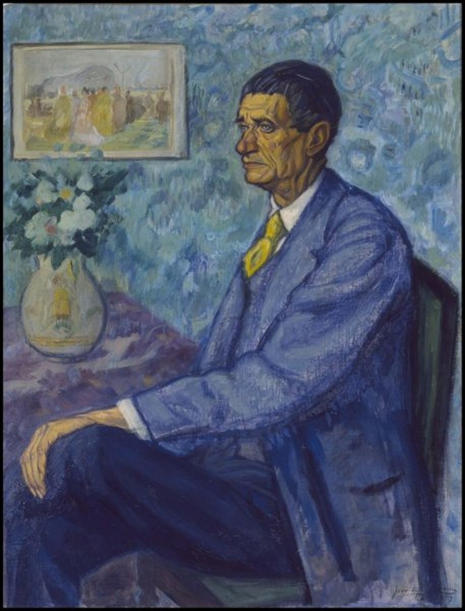 Solve Portrait of Spanish painter Francisco Iturrino1919 by Echevarría ...