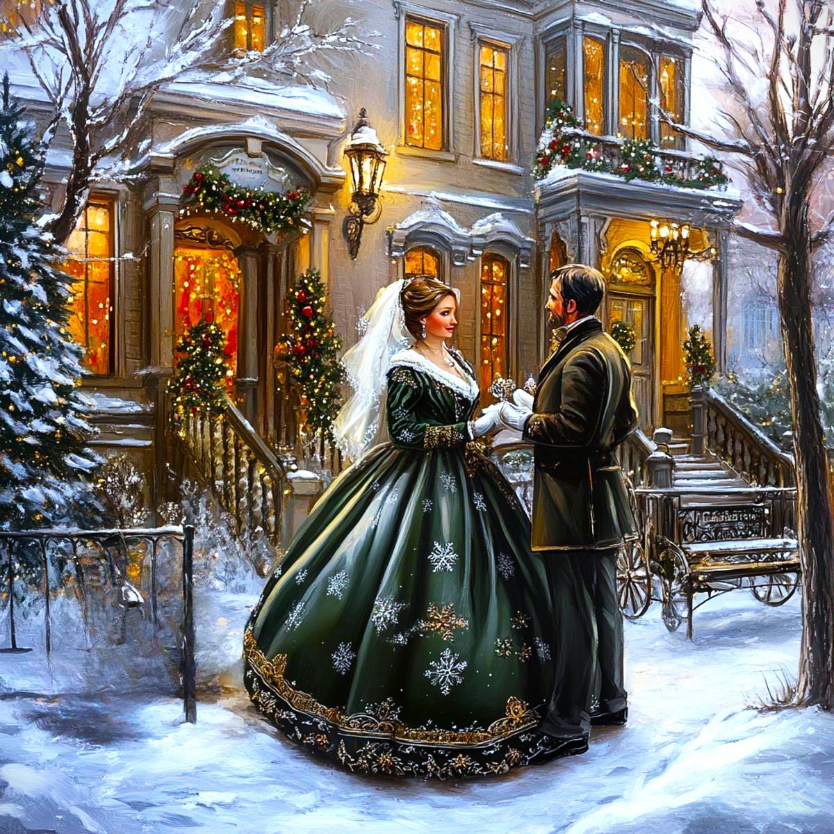 Solve Scalable to 440pcs - Green Gown jigsaw puzzle online with 49 pieces