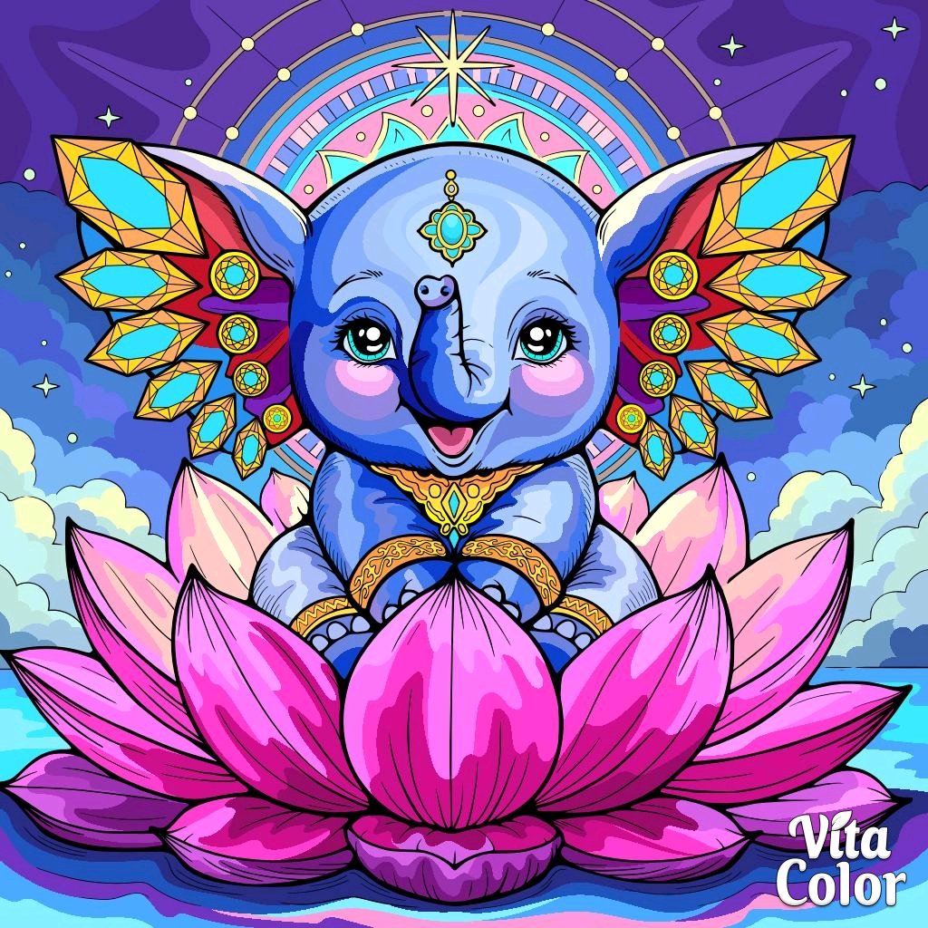 Jigsaw Puzzle | 64 pieces | Prince of Elephants . . . . . | Jigidi