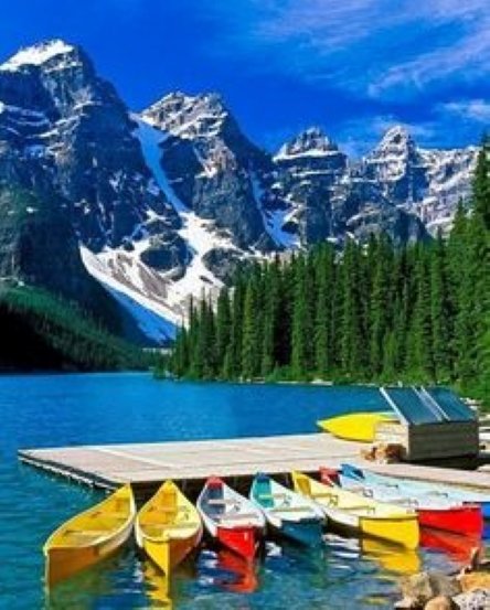 Solve Alberta - Rocky Mountains jigsaw puzzle online with 48 pieces