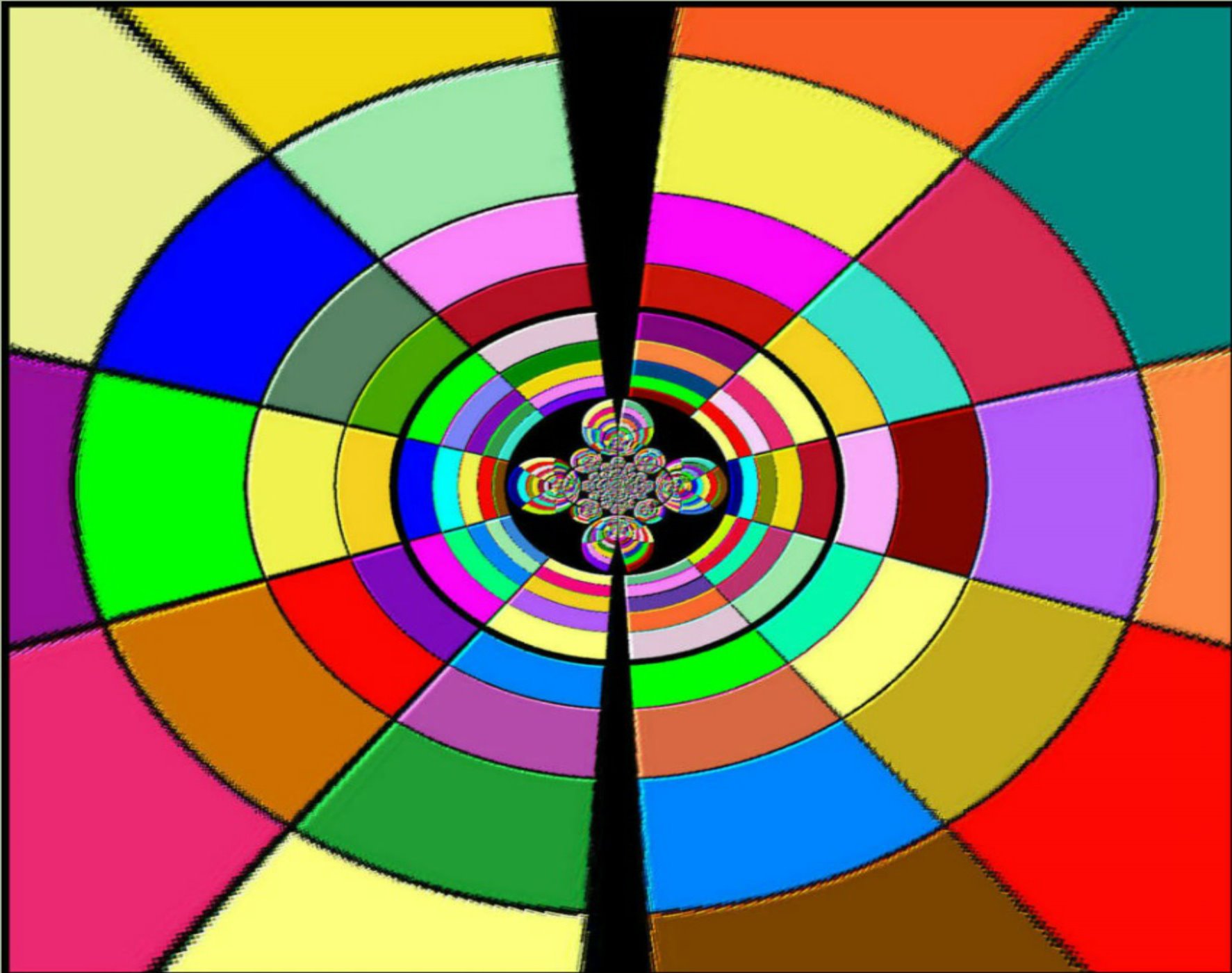 Solve Circular Circles jigsaw puzzle online with 63 pieces