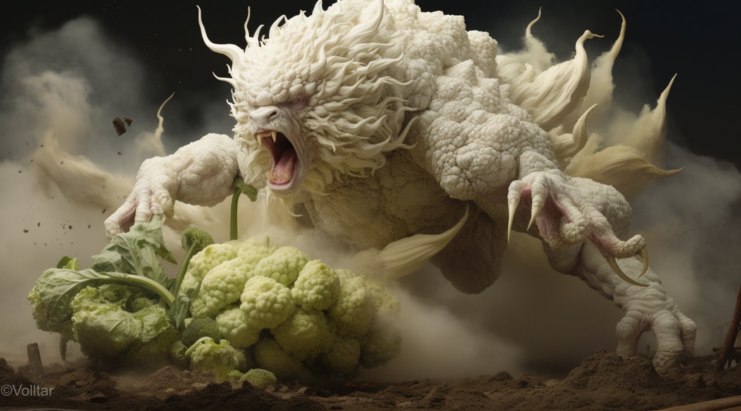 Solve Mutant Cauliflower Monster jigsaw puzzle online with 15 pieces