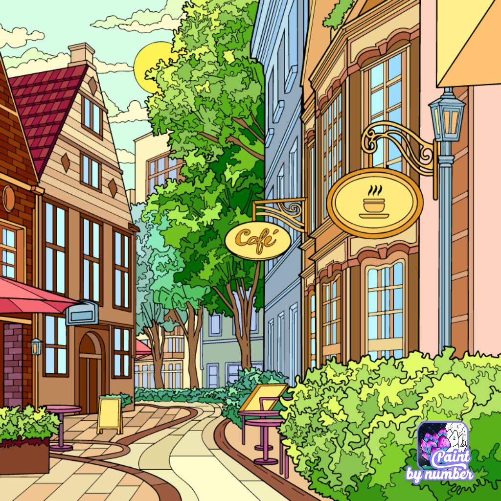Solve PRETTY CITY☺☺ jigsaw puzzle online with 81 pieces