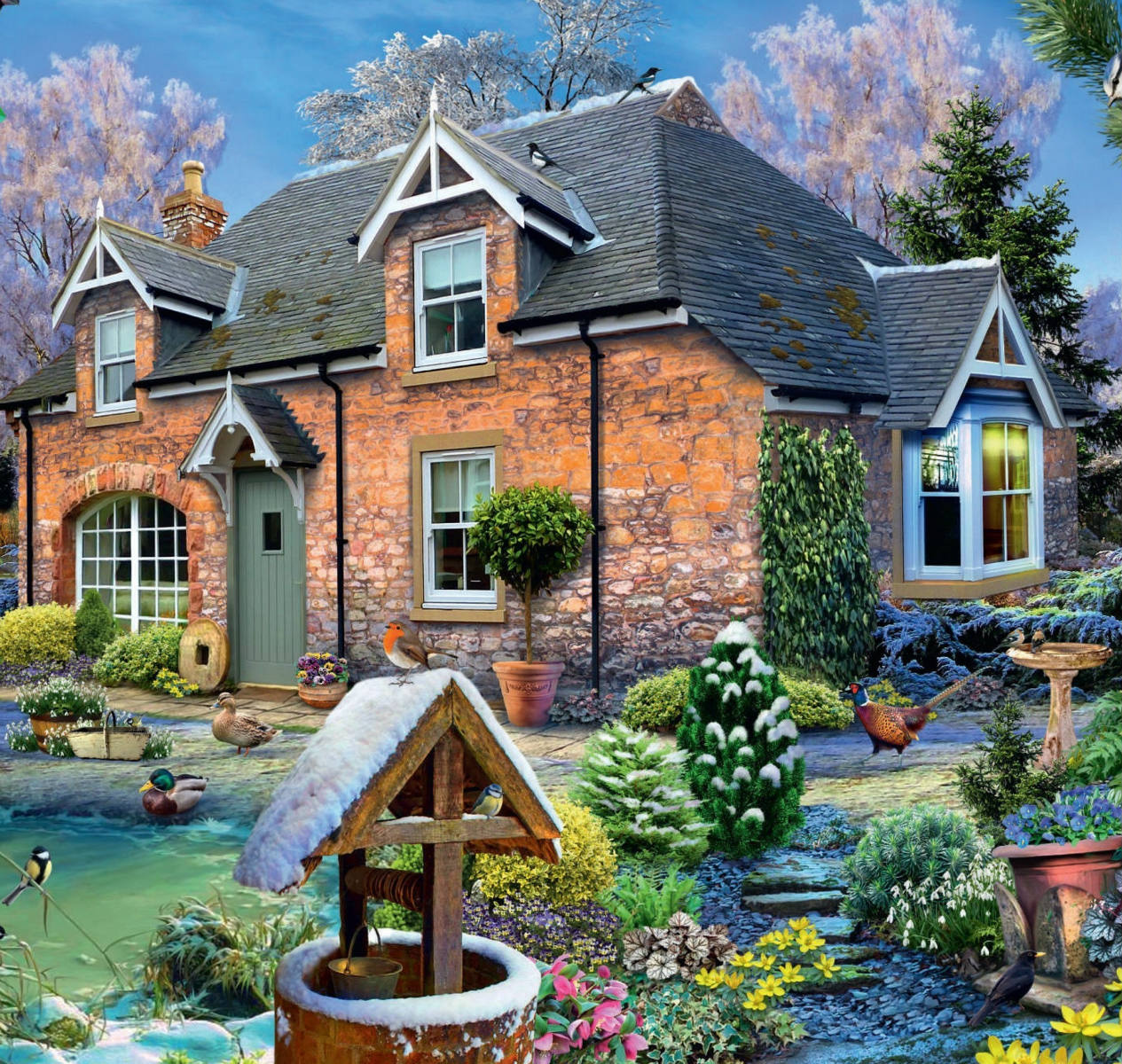 Solve Cottage jigsaw puzzle online with 420 pieces