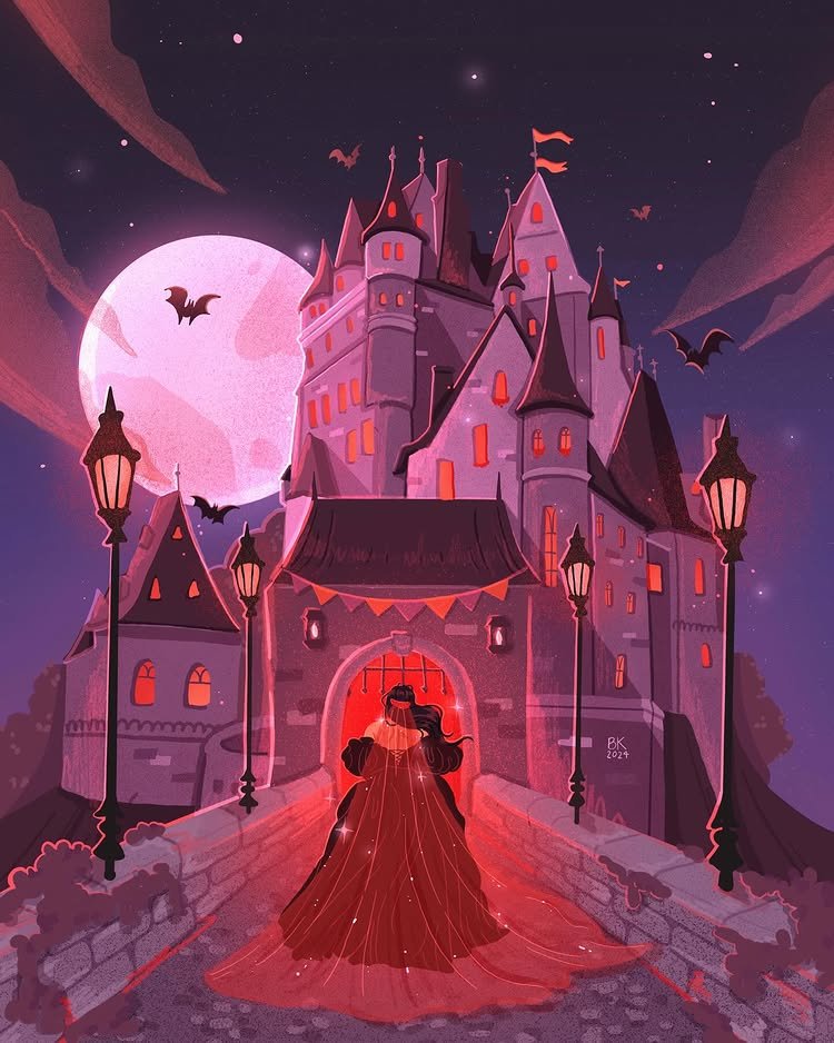Solve vampire's castle jigsaw puzzle online with 99 pieces