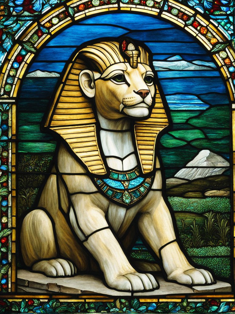 Solve Snaggletooth Sphinx jigsaw puzzle online with 88 pieces