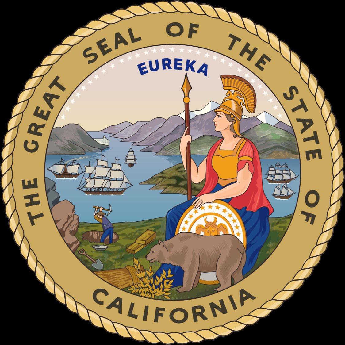 Solve Seal of California jigsaw puzzle online with 25 pieces