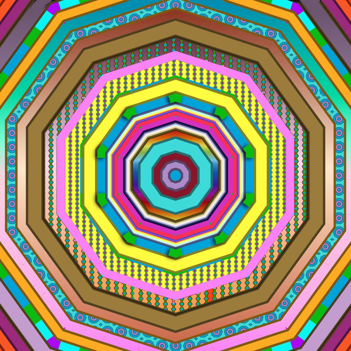 Solve DECAGONS jigsaw puzzle online with 36 pieces
