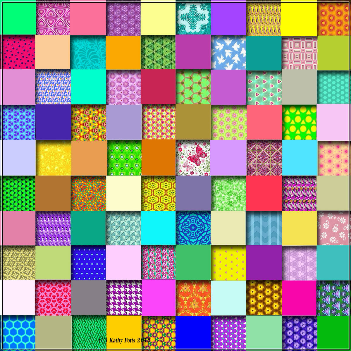 Solve 100 Different Tiles (Each Solid Color A Different Shade) jigsaw ...