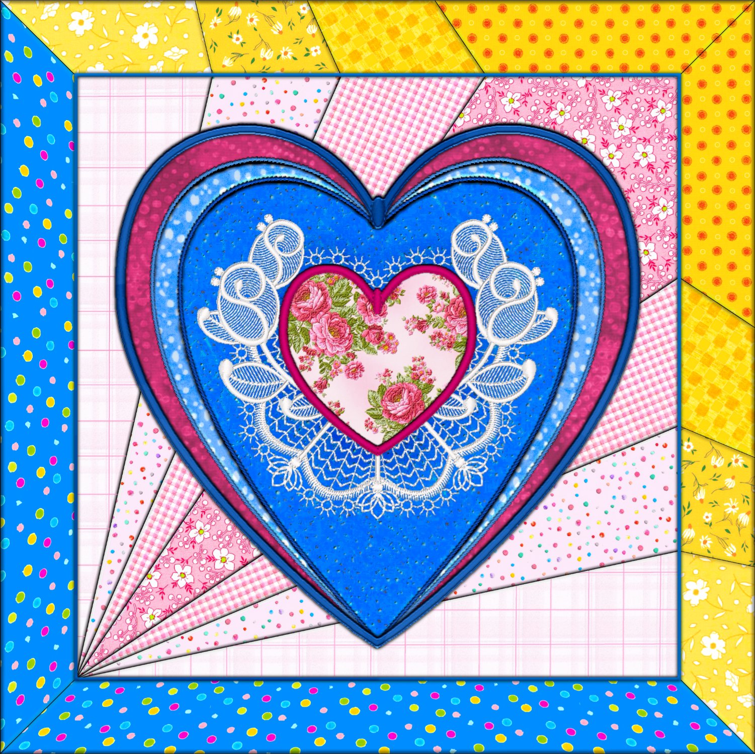 Solve Geometry Class ~ The Heart jigsaw puzzle online with 256 pieces