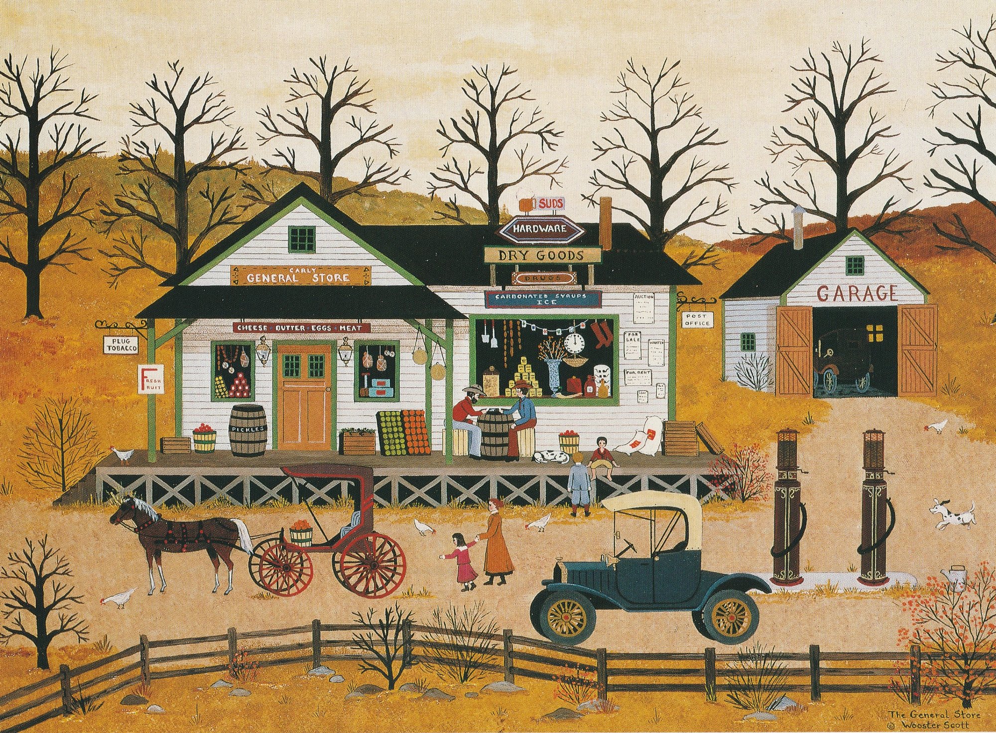 Solve General Store {Jane Wooster Scott} jigsaw puzzle online with 204 ...