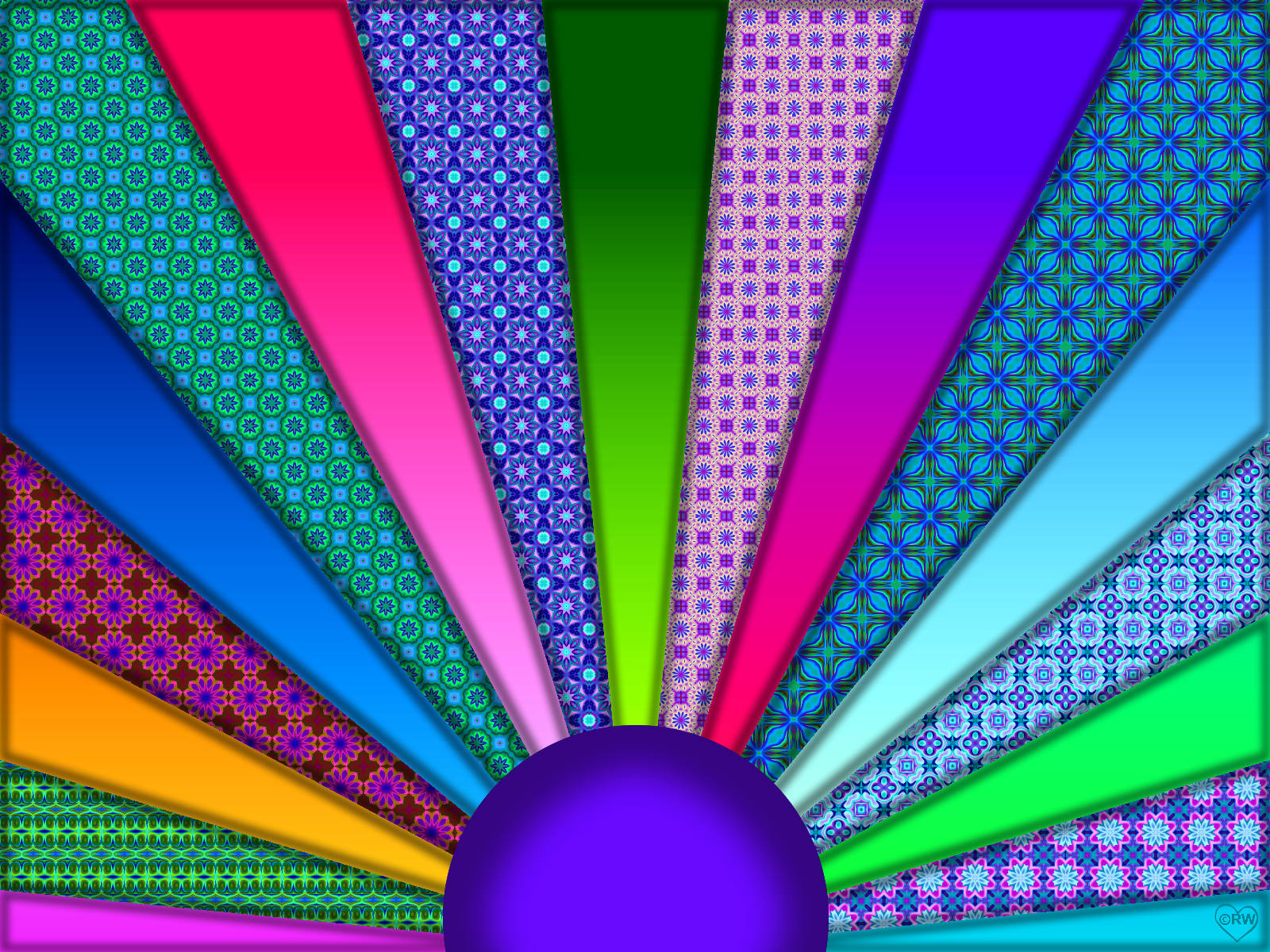 Solve Pattern Rays!! ~ XL jigsaw puzzle online with 300 pieces