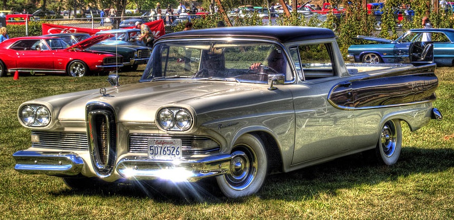 Solve 1958 Edsel Ranchero front 58 Edsel trim jigsaw puzzle online with ...