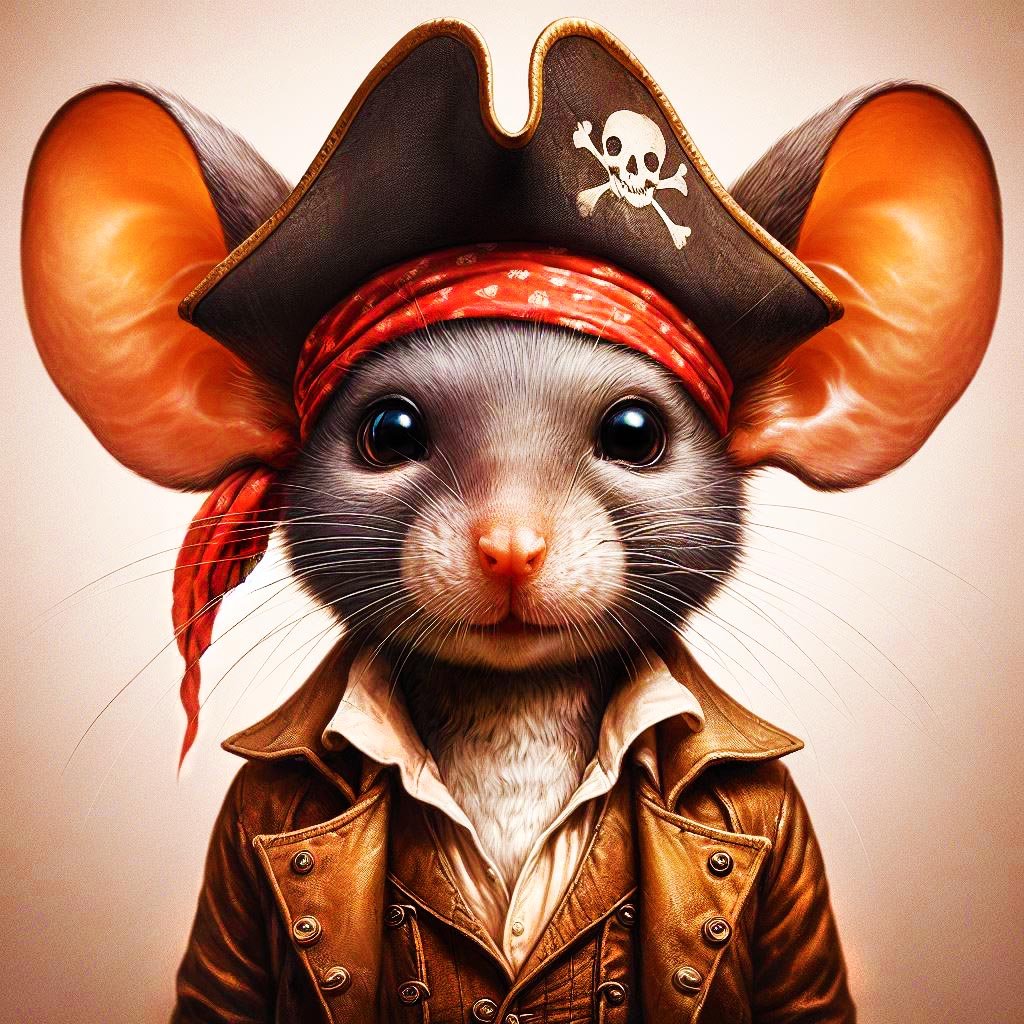 Solve Jack the pirate mouse jigsaw puzzle online with 64 pieces
