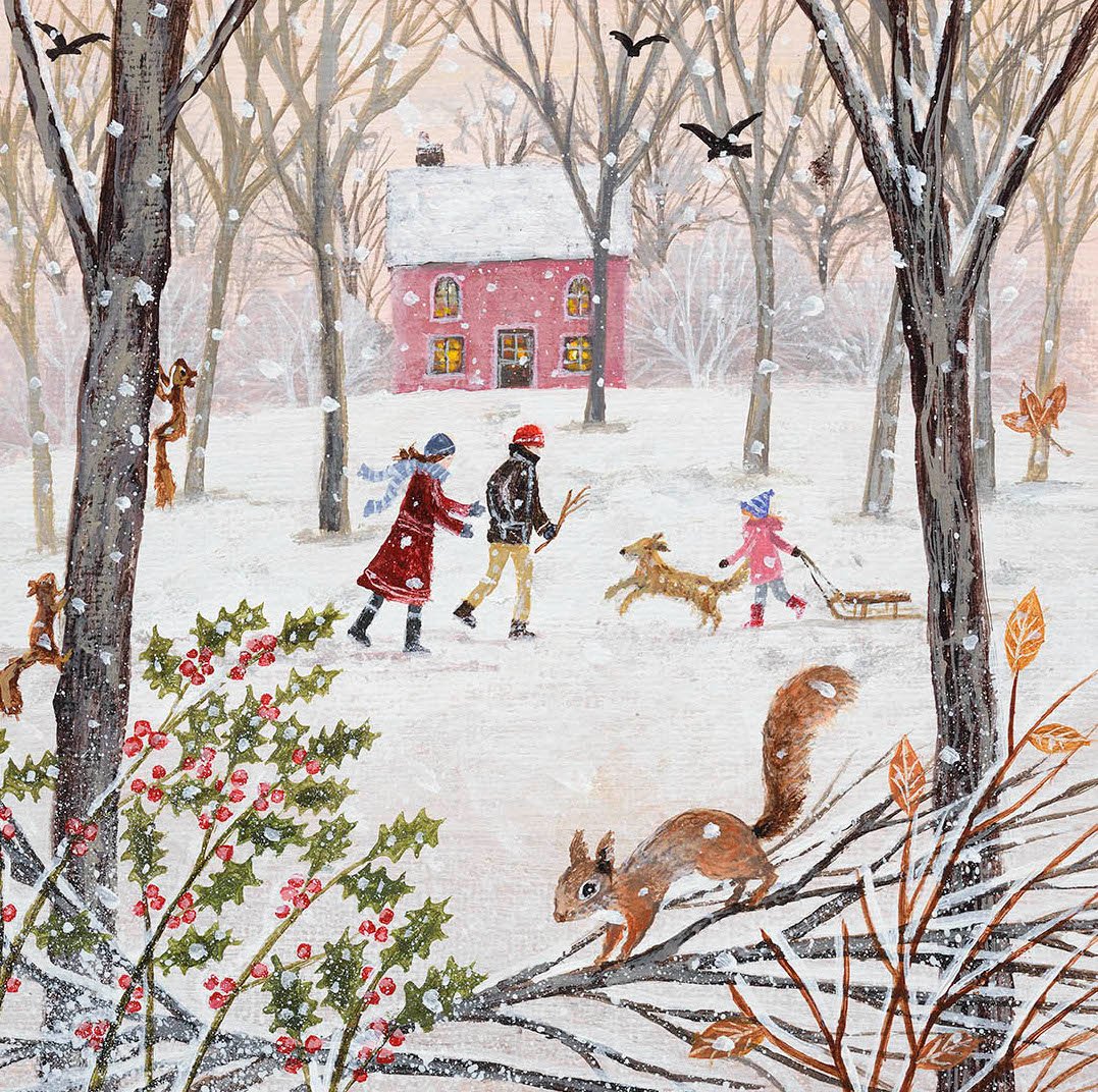 Solve Seasonal Art - Winter Walk in the Woodland With Squirrels (9 ...