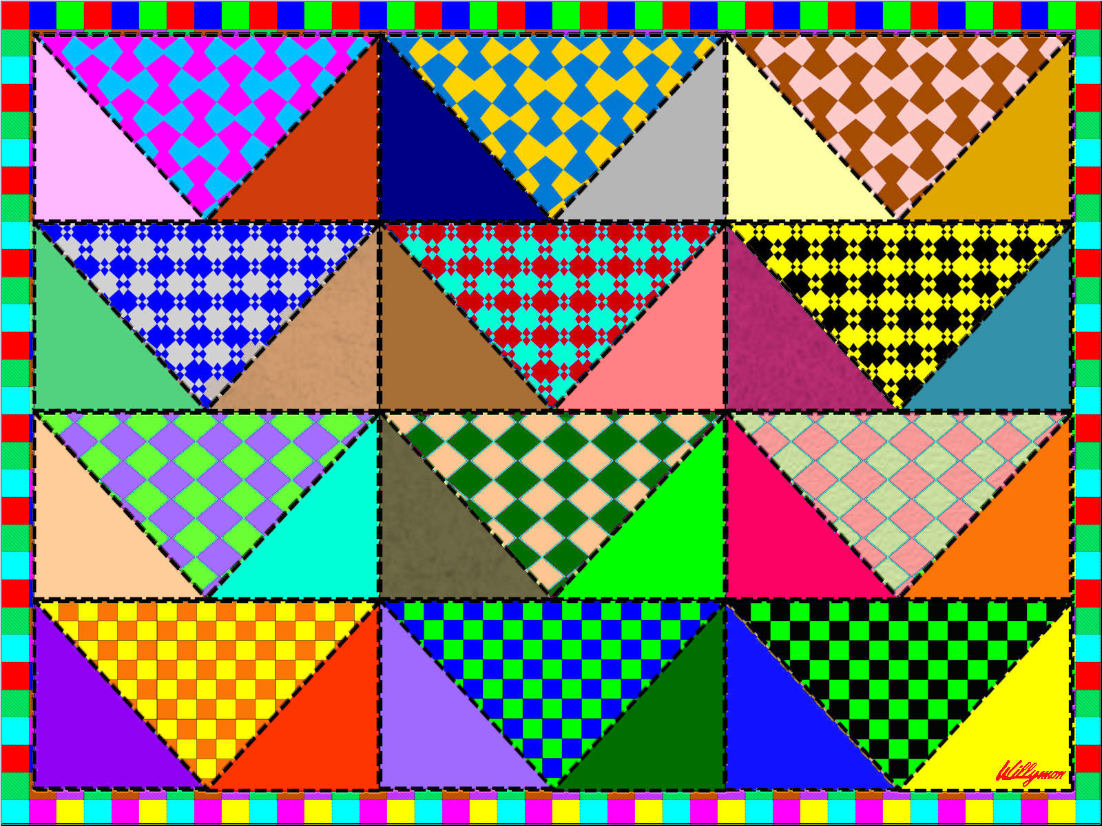 Solve triangles jigsaw puzzle online with 540 pieces