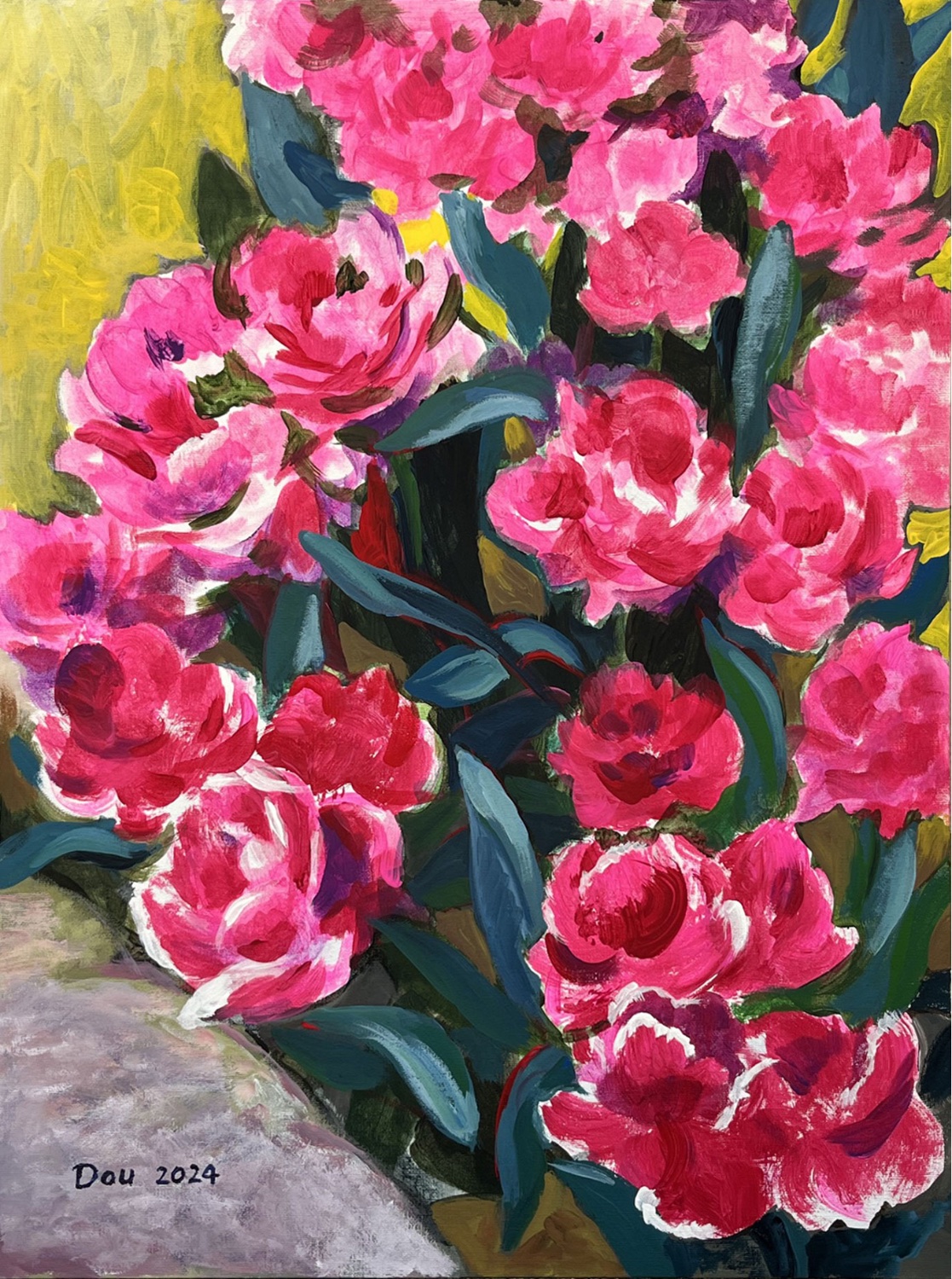 Solve Pink Tulips jigsaw puzzle online with 192 pieces