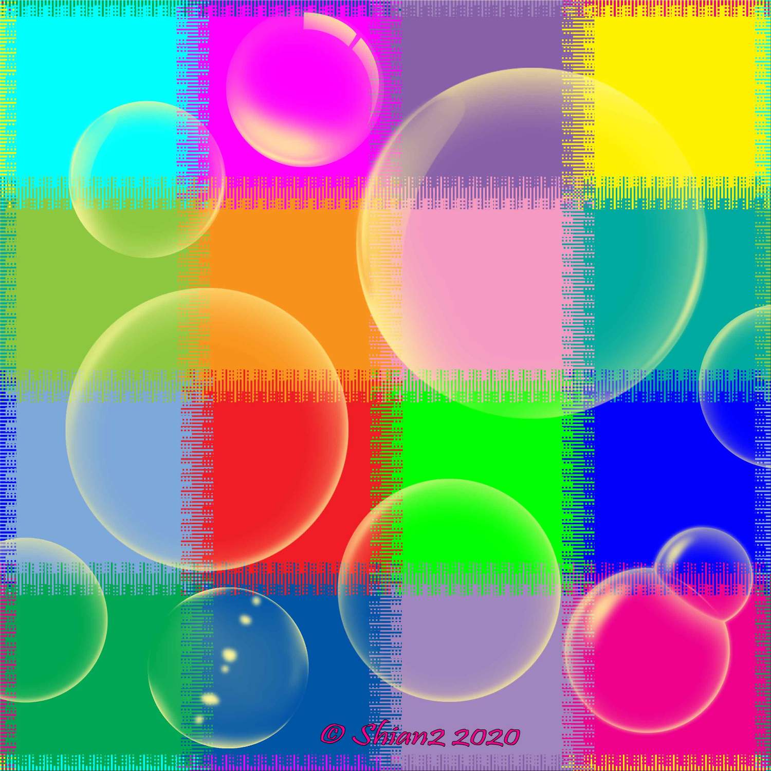 Solve Pretty Bubbles jigsaw puzzle online with 144 pieces