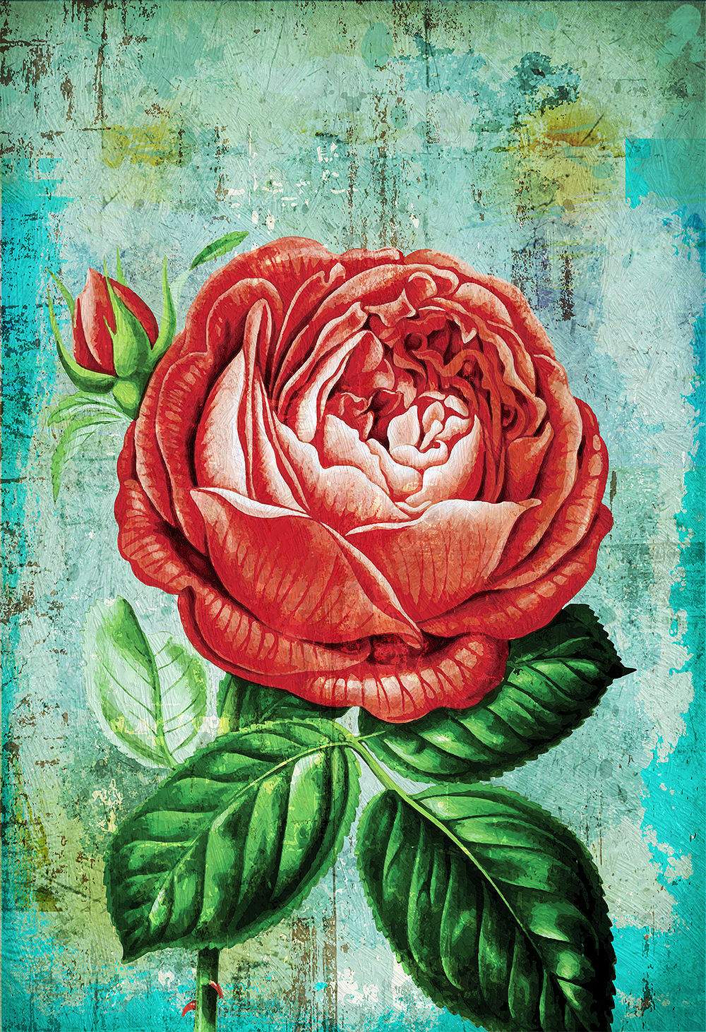 Solve rose art (resize 12 to 234 pieces) jigsaw puzzle online with 126 ...
