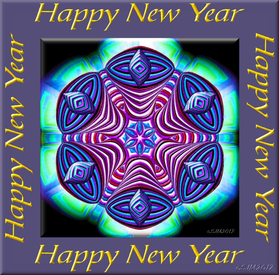 Solve TILE 4468 HAPPY NEW YEAR jigsaw puzzle online with 81 pieces