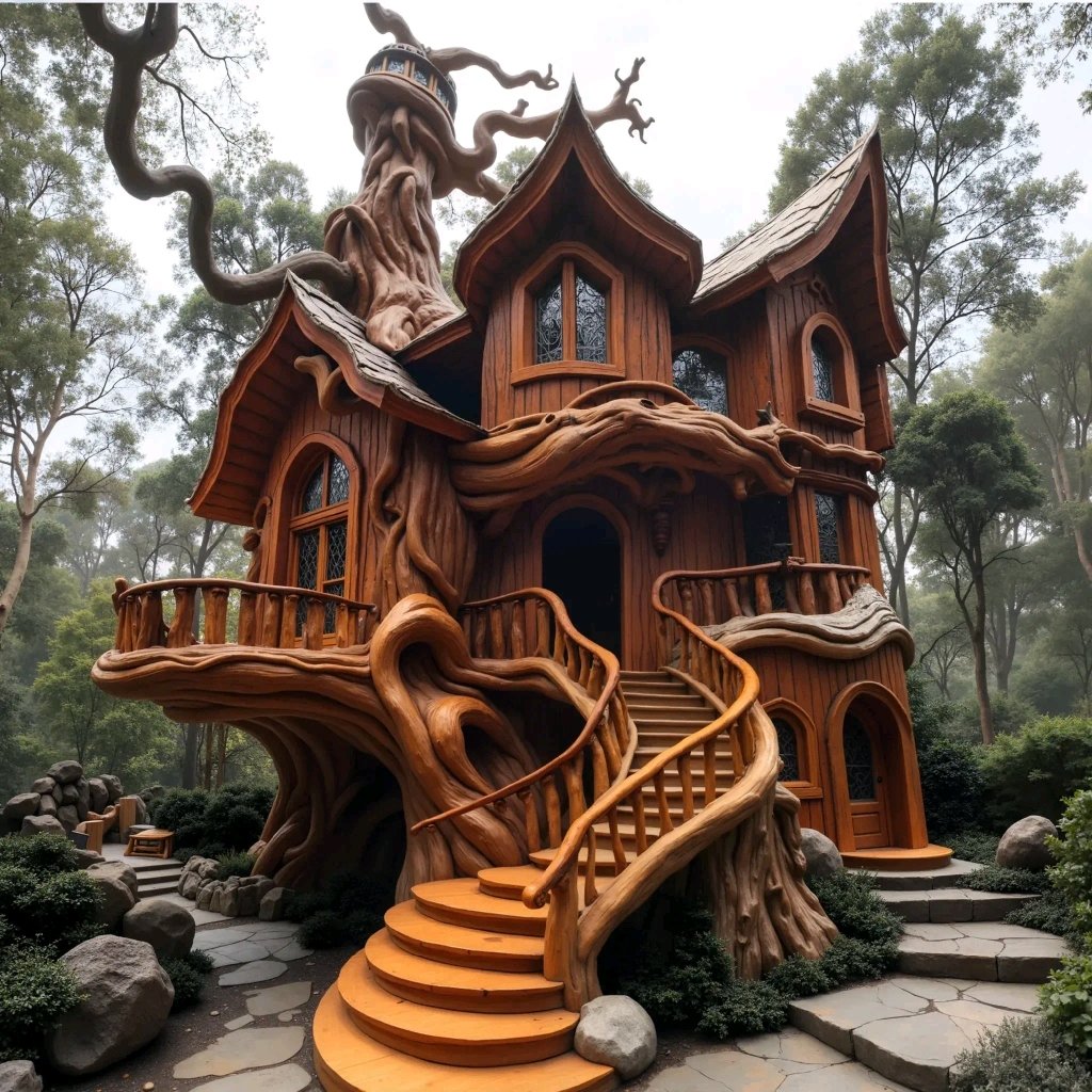 Solve Beautiful treehouse... jigsaw puzzle online with 144 pieces