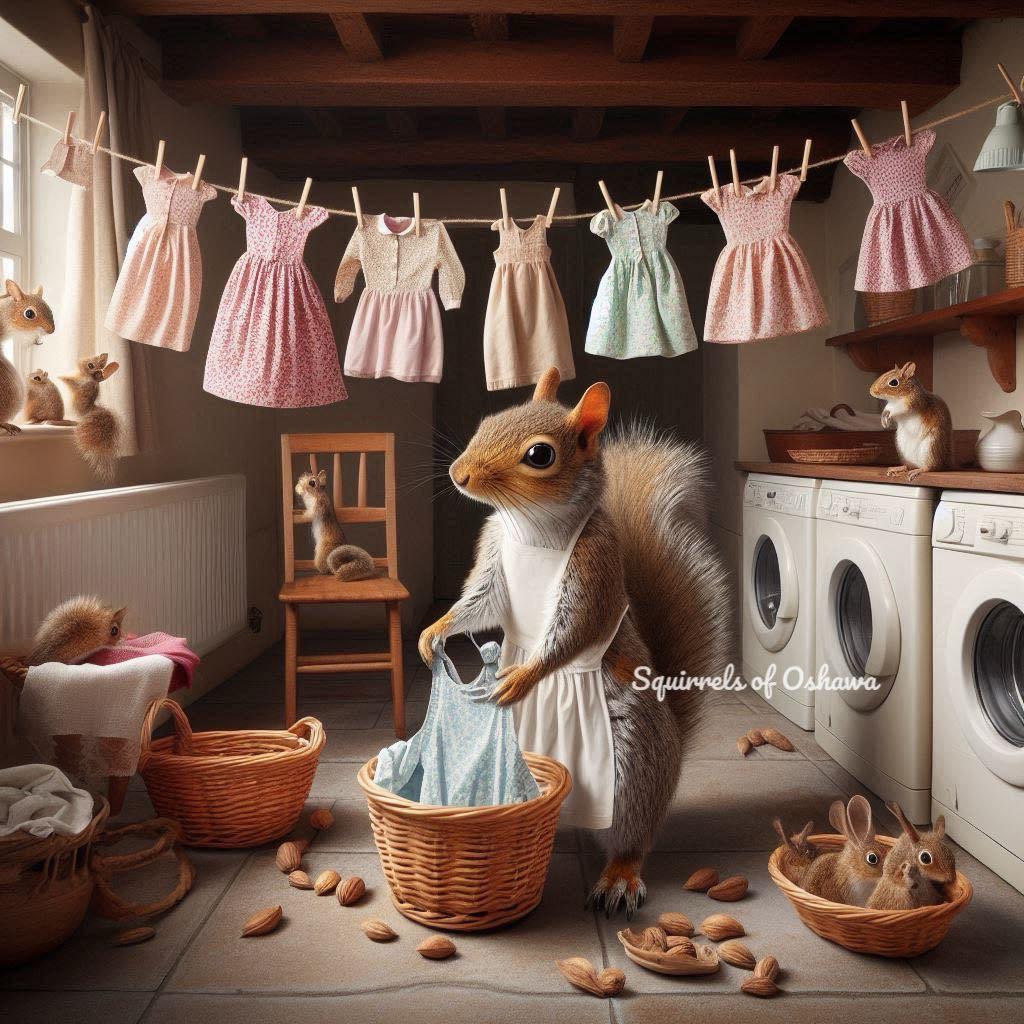 Solve Laundry Day jigsaw puzzle online with 36 pieces
