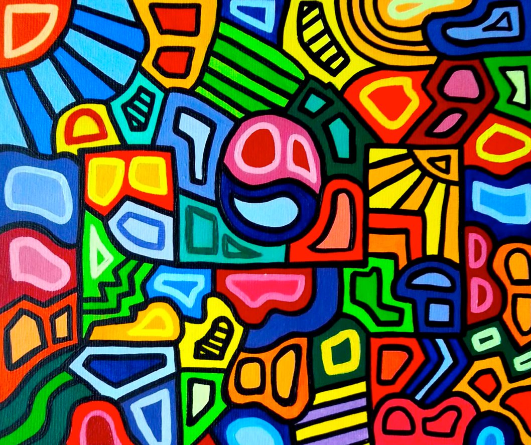 Solve Shapes mashup jigsaw puzzle online with 120 pieces