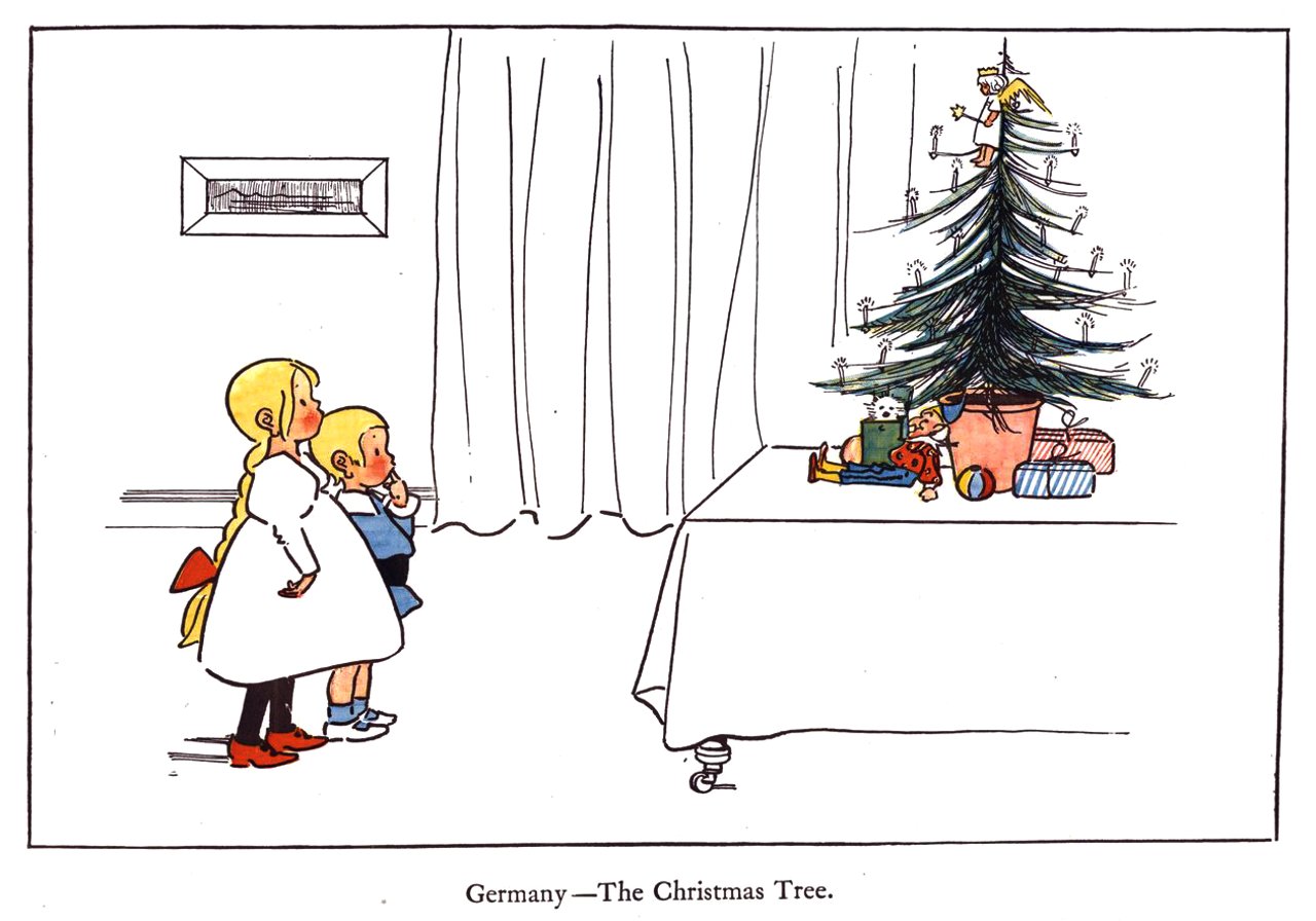 Solve Germany - The Christmas Tree, postcard, by Edith Caroline Parnell ...