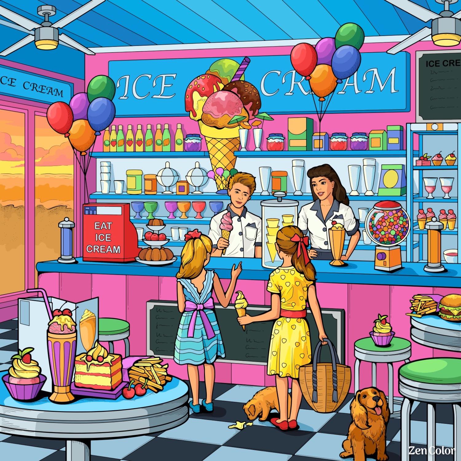 Solve Ice Cream jigsaw puzzle online with 169 pieces