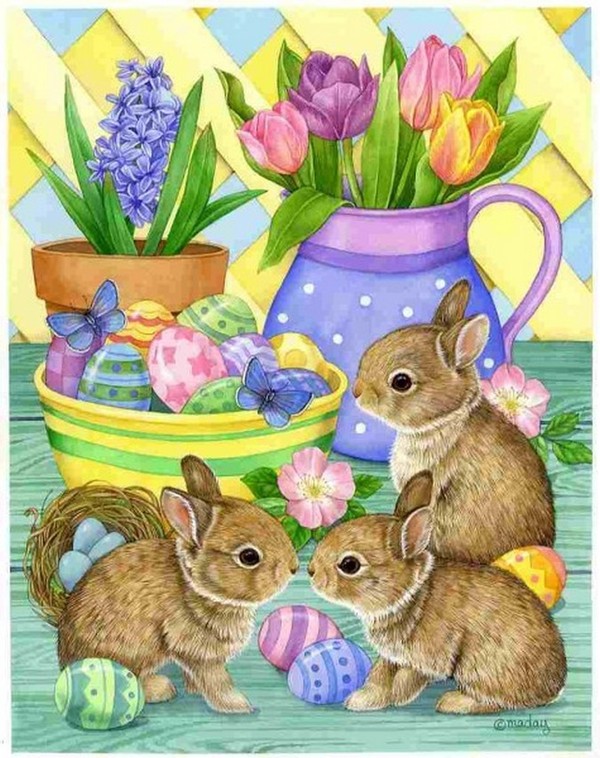 Solve HAPPY EASTER EVERYONE!!!! jigsaw puzzle online with 80 pieces