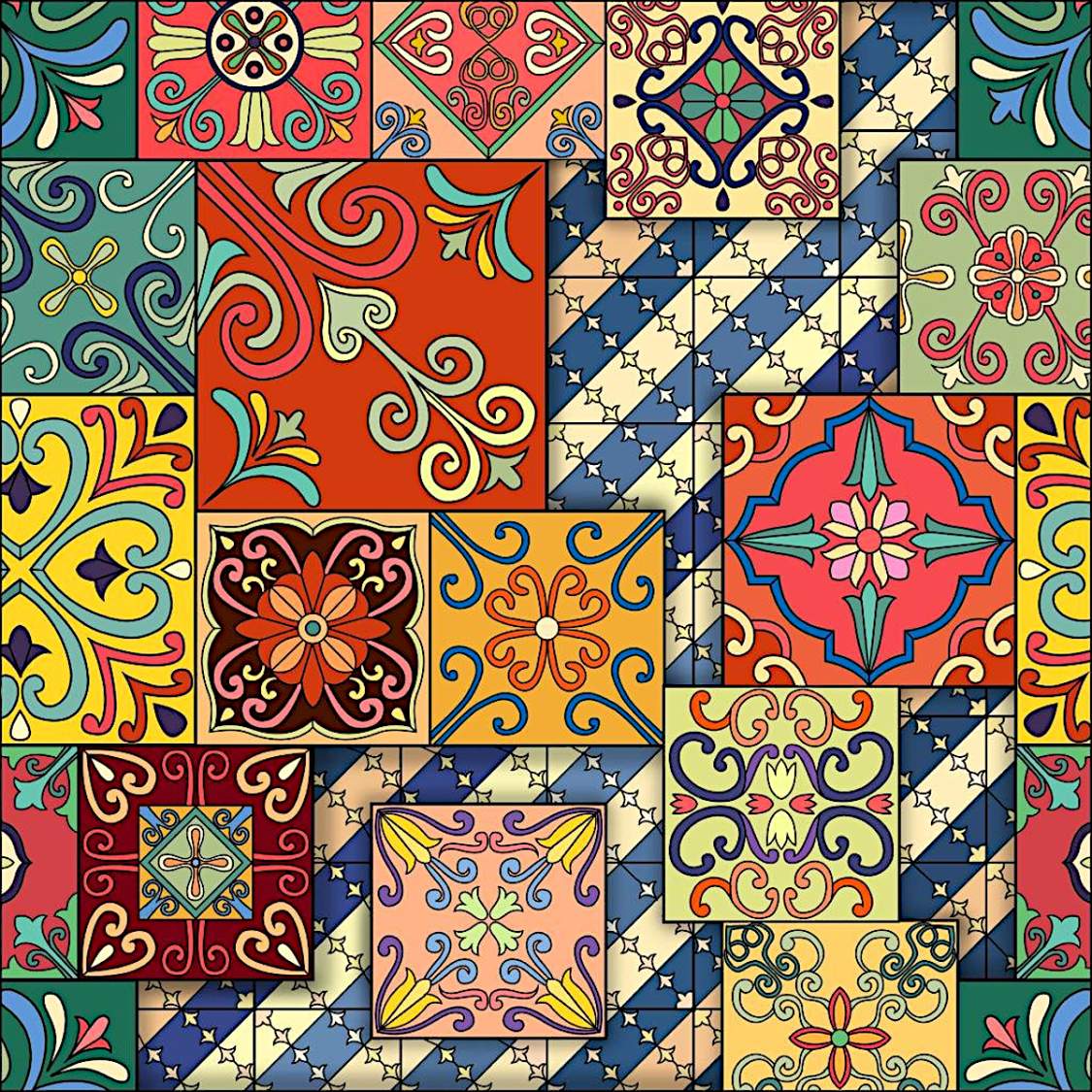 Solve Patterns jigsaw puzzle online with 64 pieces