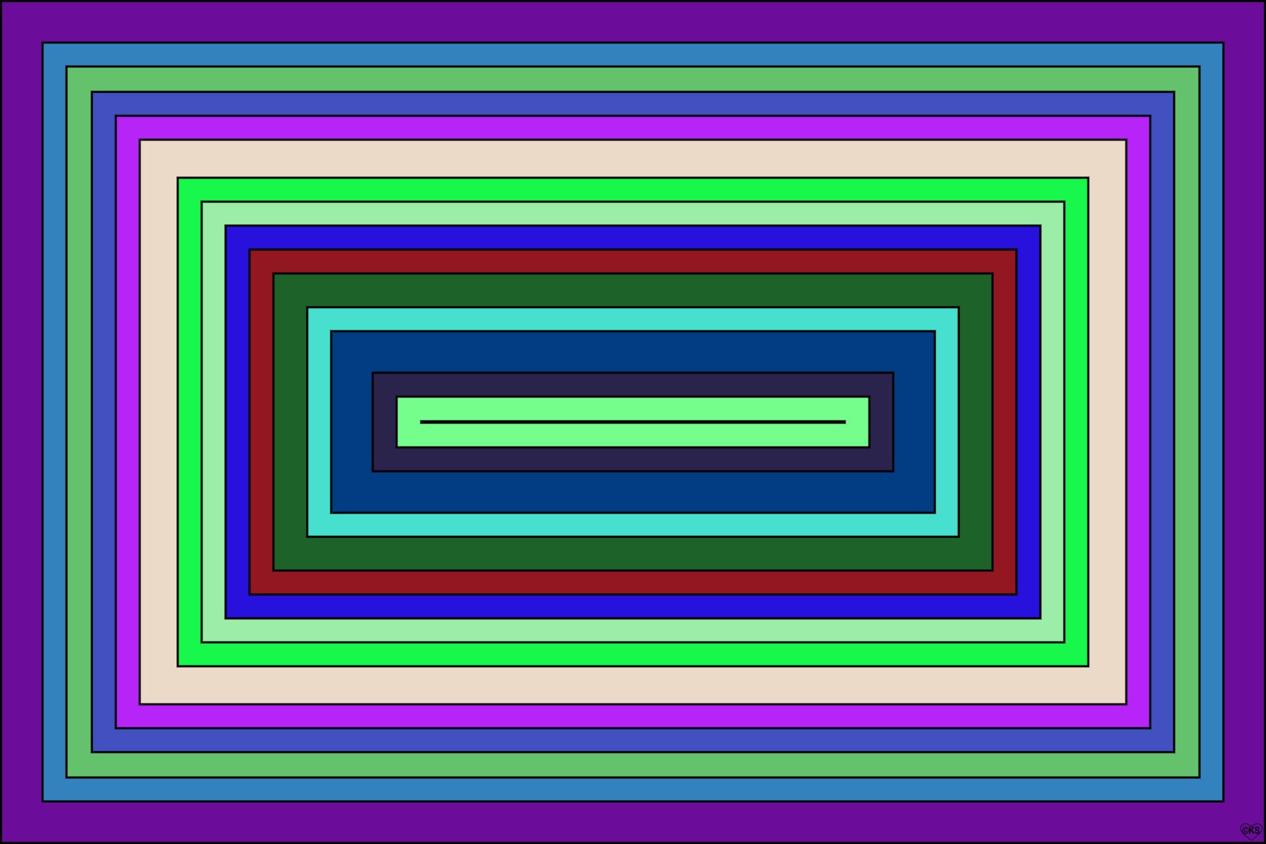 Solve Concentric Rectangles!! ~ H jigsaw puzzle online with 600 pieces