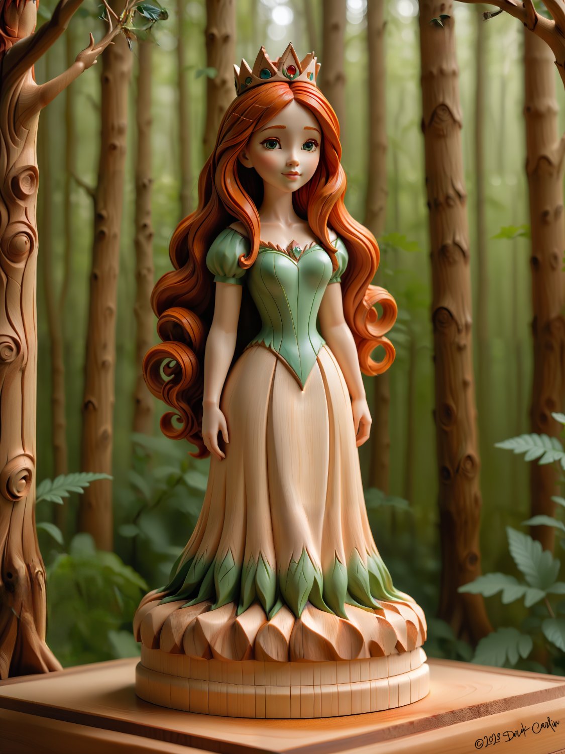 Solve Wooden Princess in the Woods jigsaw puzzle online with 80 pieces