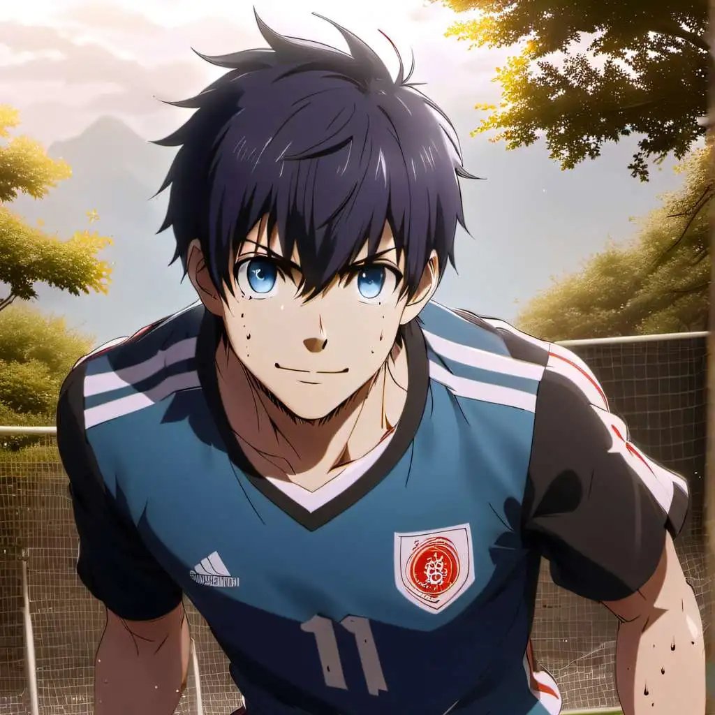 Solve Isagi Yoichi jigsaw puzzle online with 9 pieces