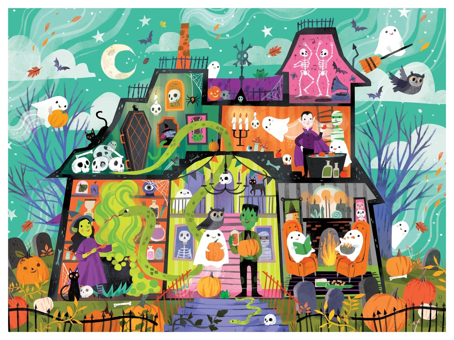 Solve halloween house jigsaw puzzle online with 336 pieces