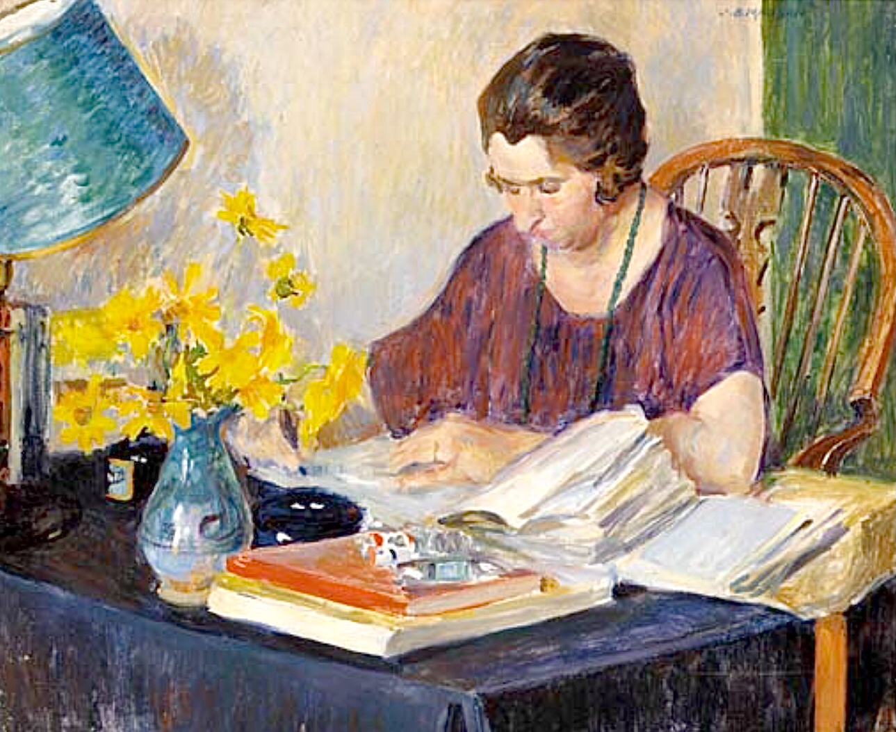 Solve Portrait of Mrs. Cecily Constance Hayward Writing at a Table, no ...