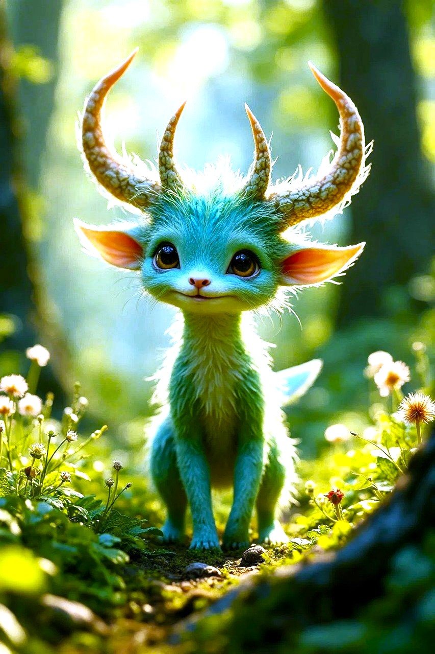 Solve Cute Little Creature... jigsaw puzzle online with 35 pieces