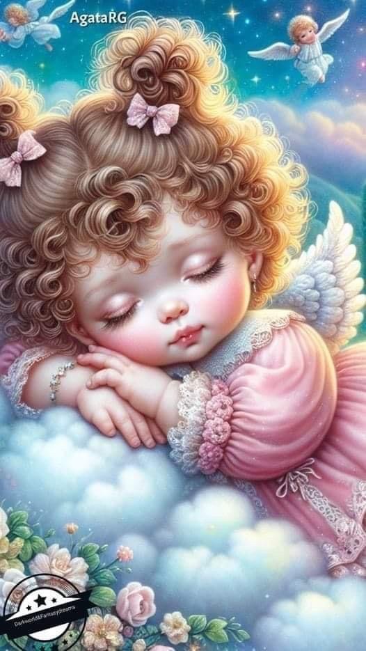 Solve LITTLE SLEEPING ANGEL jigsaw puzzle online with 120 pieces